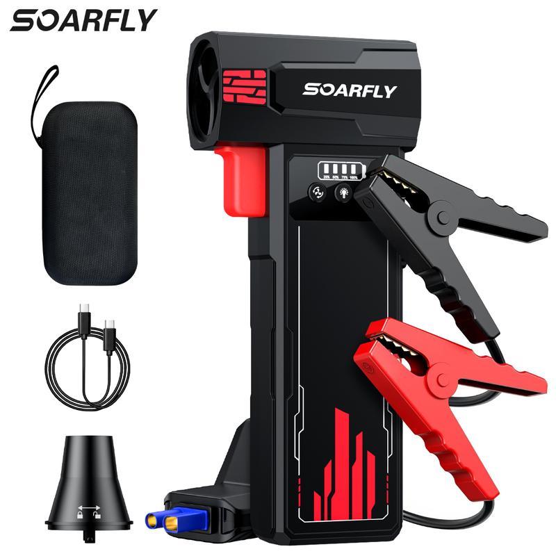 SOARFLY 4-in-1 Jet Fan Blower Turbo Fan with Battery Jump Starter ...