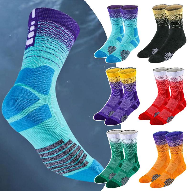 Professional Basketball Socks Towel Bottom Gradient Elite Sports ...