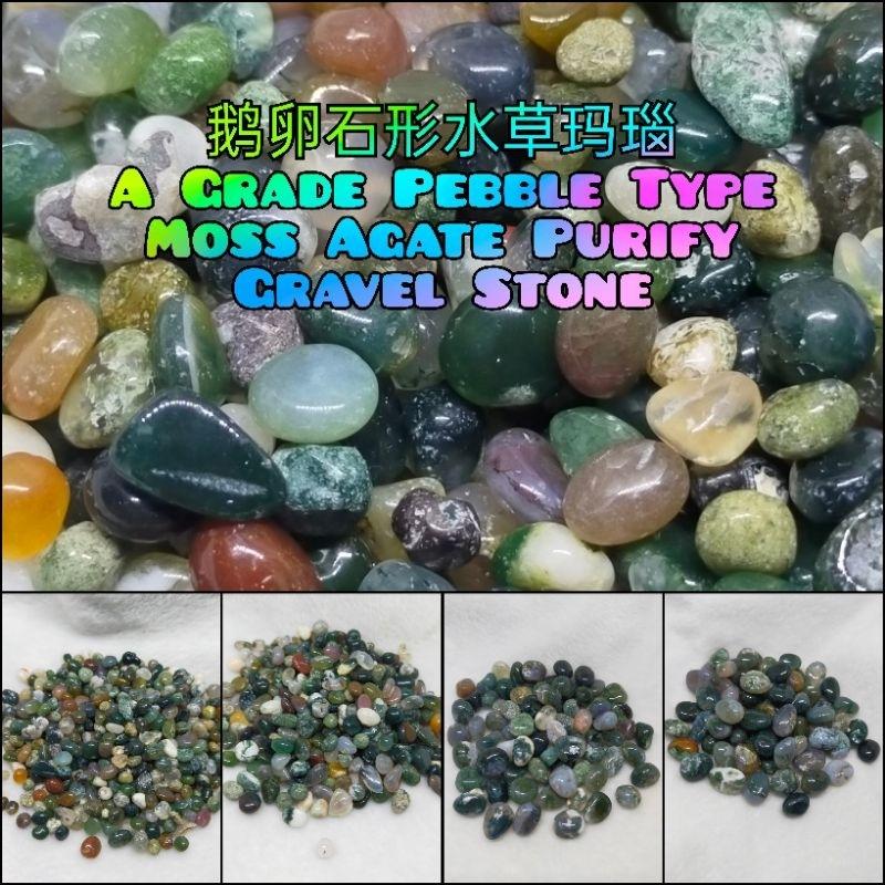 A Grade Pebble Type Moss Agate Purify Gravel Stone - TikTok Shop Malaysia