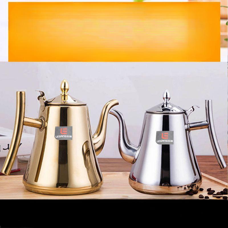 304 thick stainless steel teapot, flower pot with filter, commercial ...