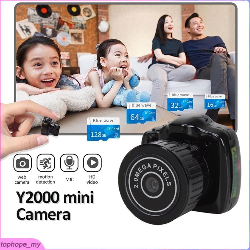 Kamera Mini, Stok Sedia, Y2000, Perakam Video dan Audio HD, Kamera ...
