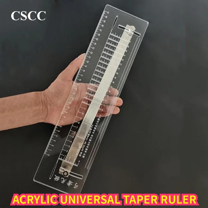 Acrylic Universal Taper Ruler Adjustable Tools - TikTok Shop Malaysia