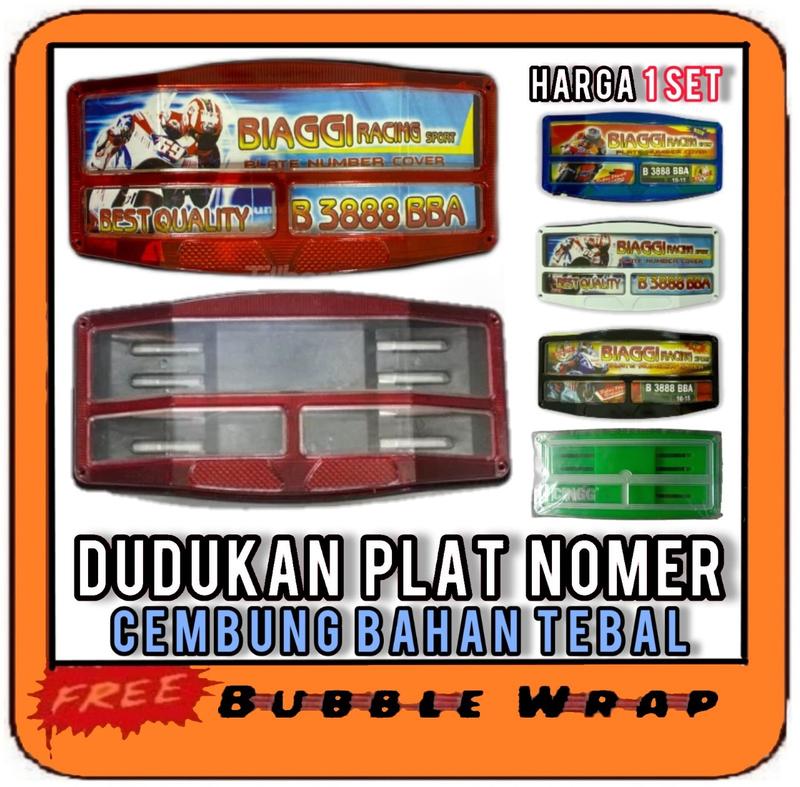 Dudukan Plat Nomor CEMBUNG Motor aksesories variasi Plat Nomor Motor ...