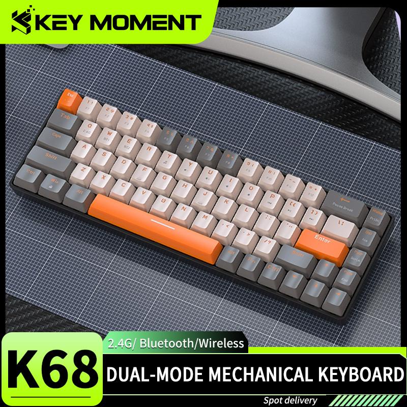 FreeWolf K68 Bluetooth Wireless Dual-Mode Mechanical Keyboar - TikTok ...