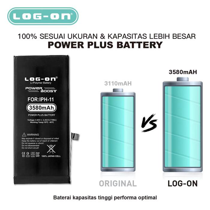 Promo Log On - BATERAI FOR IPHONE 14 13 12 11 XS XR X 8 7 6 6S 5G 5S ...