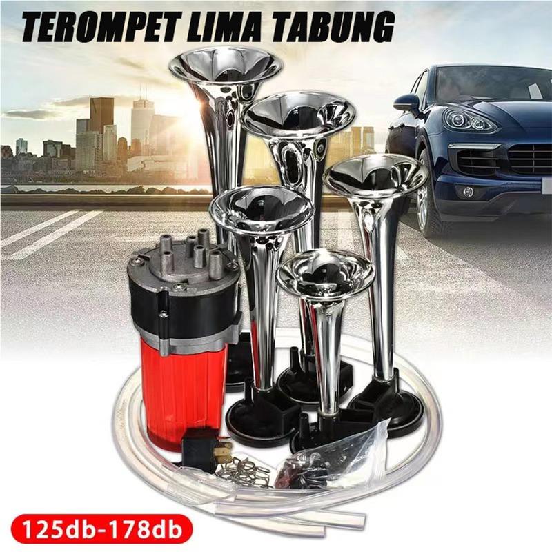 Five-tube music air horn multi-tone electroplating siren air - TikTok ...