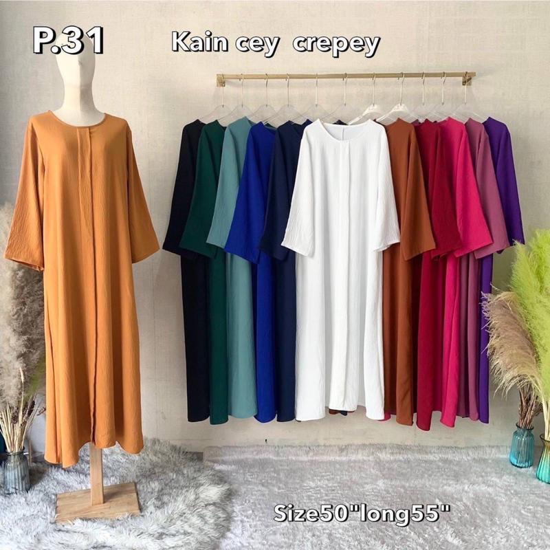 PLUS SIZE JUBAH TUNIC P31 - TikTok Shop Malaysia
