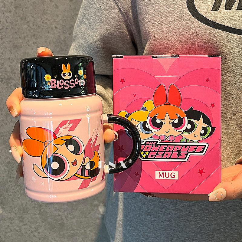 The Powerpuff Girls Large Capacity Cute Ceramic Cup Cartoon Cute ...
