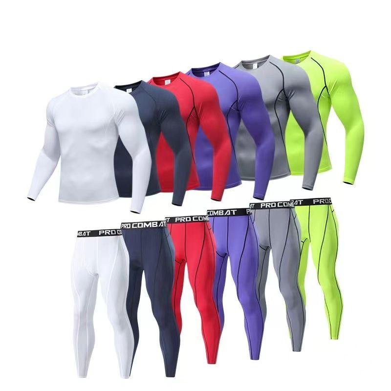 [814 Favorites] Men's Fitness Sports Suit Training Base Layer ...