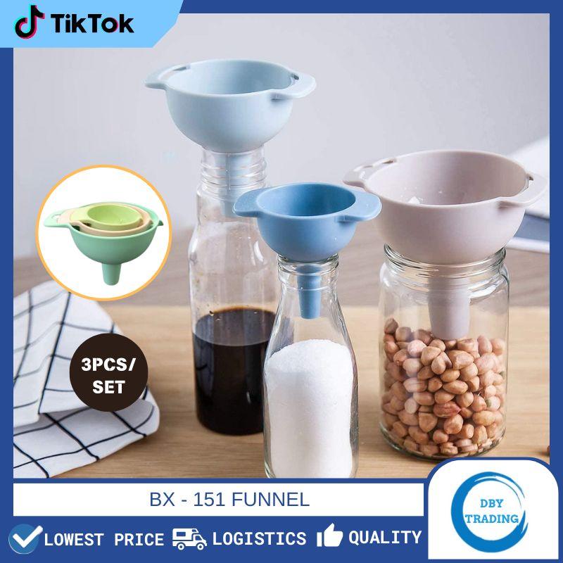 Funnel Set Nested Funnels with Handle 4 in 1 Food Grade Plastic ...