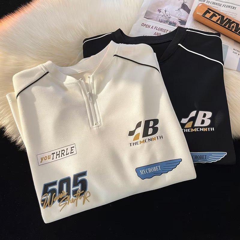 Kemeja-T Zip Motosikal Bersaiz Besar, Fesyen, Serba guna, Bercetak ...