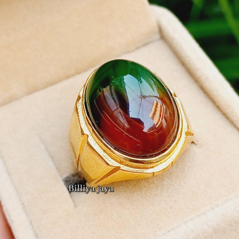 CINCIN BATU AKIK EDONG PANCAWARNA ORIGINAL - Shop | Tokopedia