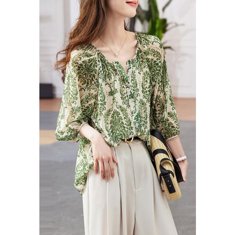 Baju Musim Panas, Rekaan Tanglung Bunga, Cetakan Baju Gaya Perancis ...