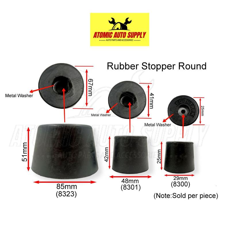 ROUND RUBBER STOPPER WITH METAL WASHER FOR TRUCKS (29X25MM/ 48X42MM ...
