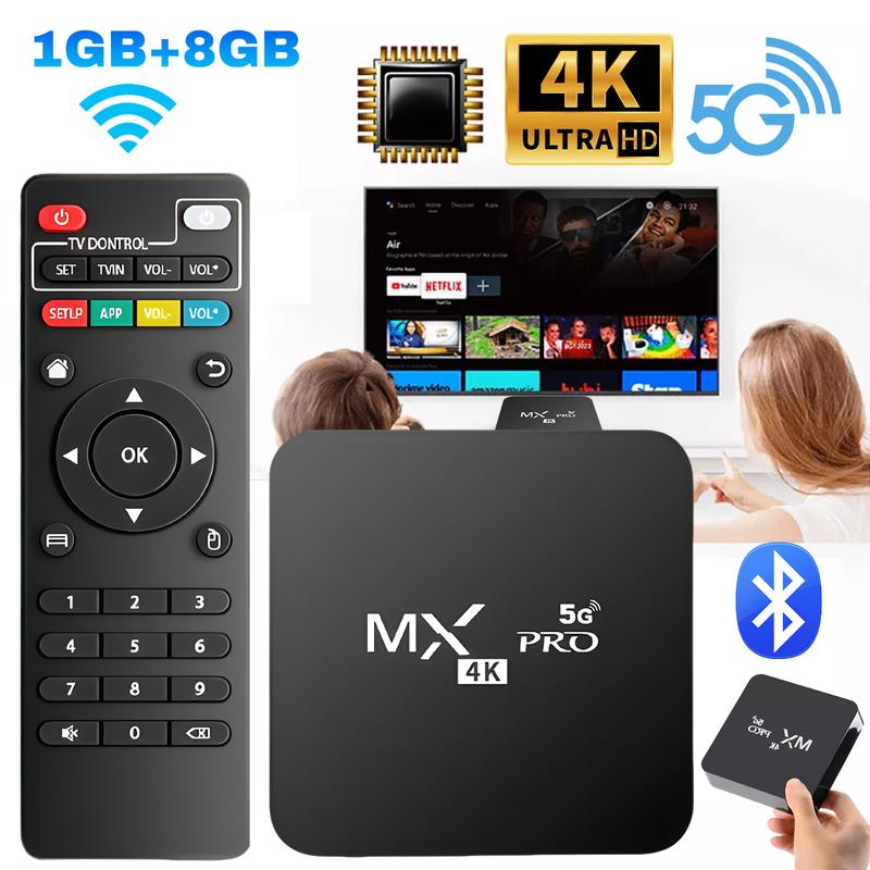 MXQ Pro 5G Android 13.1 TV Box 2024 Upgraded Memory 2GB ROM 16GB Android Smart Box H.265 HD 3D ...