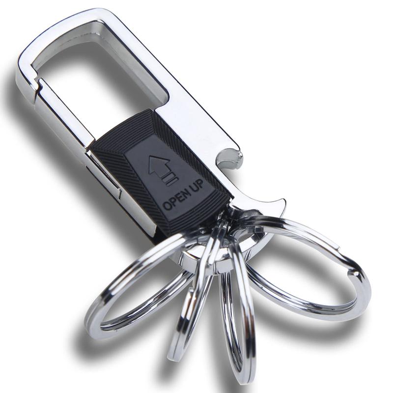 Durable Keychain with Detachable Key Rings & Bottle Opener, Versatile ...