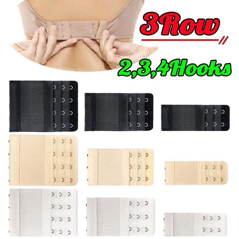 4 hook Bra extender Stretchy 3 row 2 hook Bra strap Straples - TikTok ...