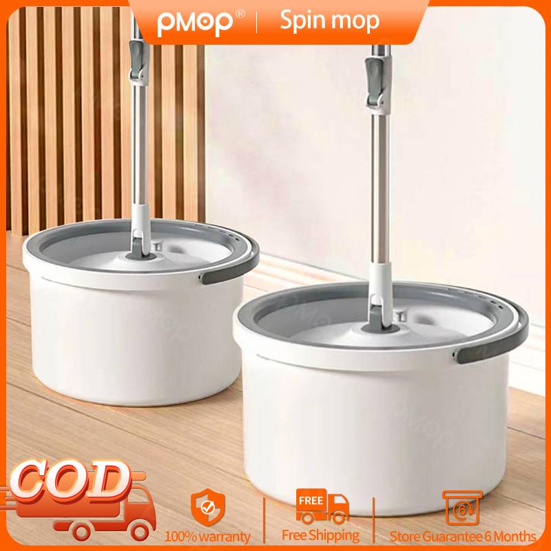 PMOP Self Wash Spin Mop 360 Spinner Flat Cleaner Clean and dirty ...