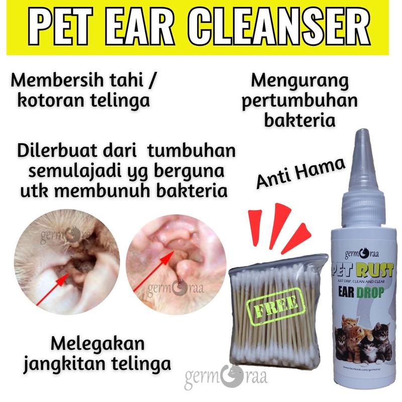 Pencuci Telinga Kucing Ear Cleanser Drop Solution - TikTok Shop Malaysia