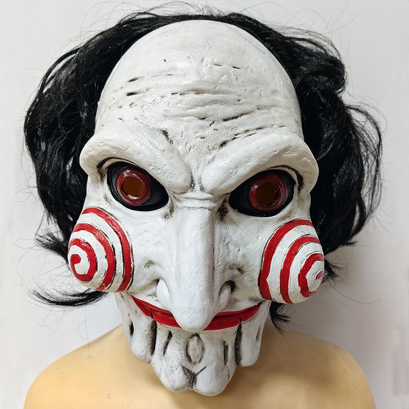Horror Demon Chainsaw Mask Cosplay Secret Room Scary Latex Headgear ...