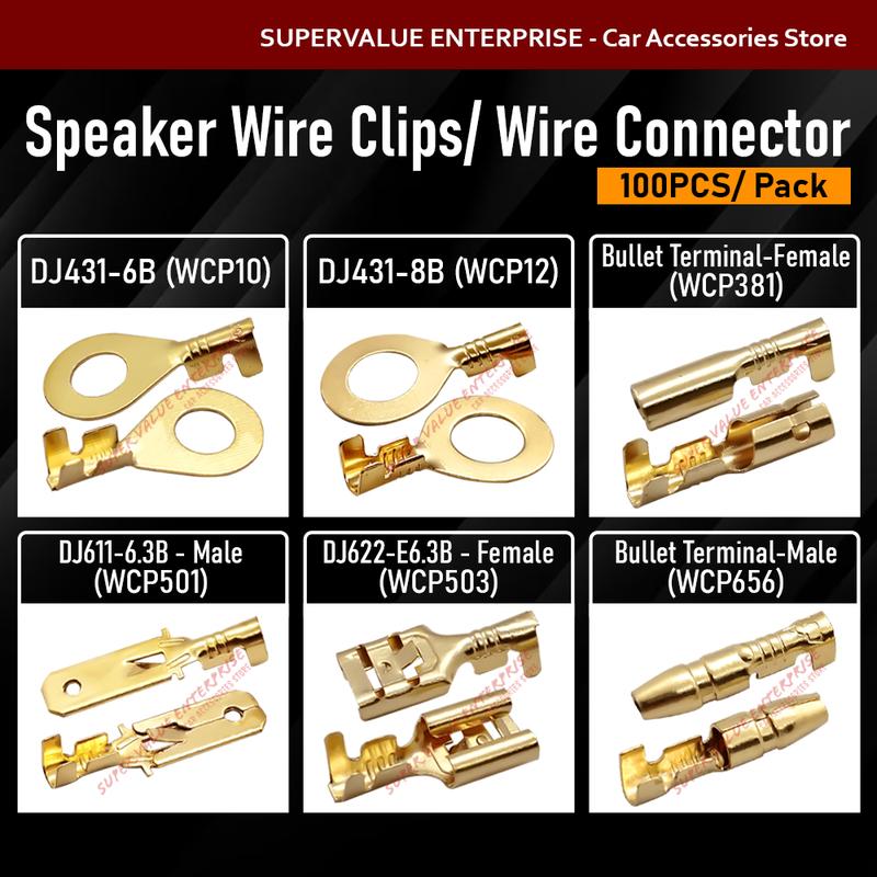 100PCS/PACK Speaker Wire Clips Klip Wayar Wire terminator Wire - TikTok ...