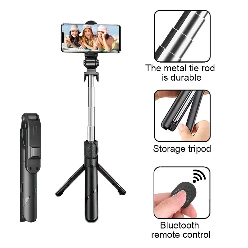 Tripod Tongsis Tomsis 3in1 Tombol Kamera Bluetooth Selfie Stick Camera ...