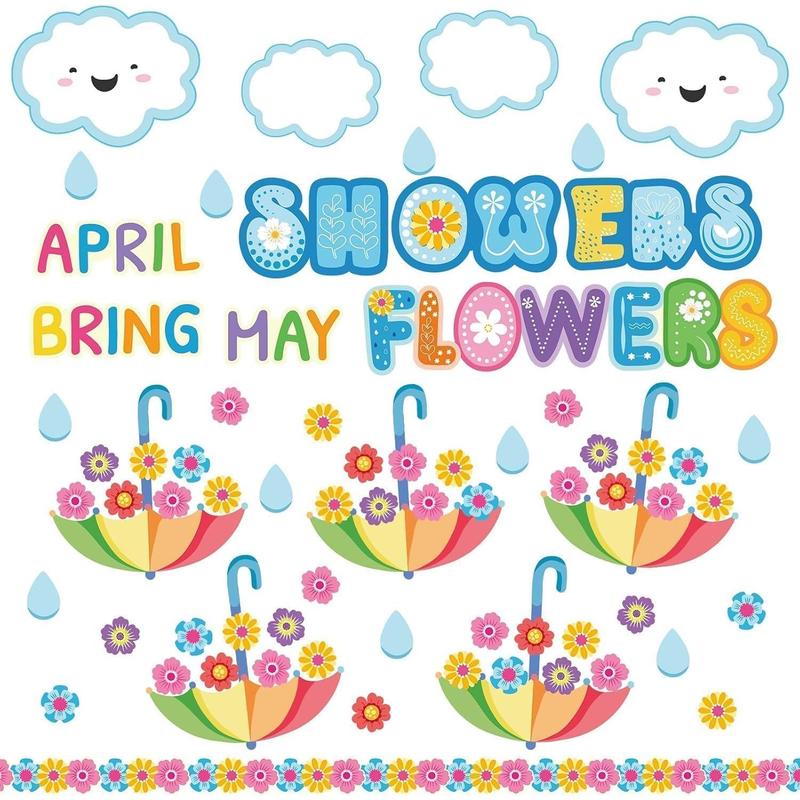 Spring Bulletin Board Decorations for Classroom - April Showers ...