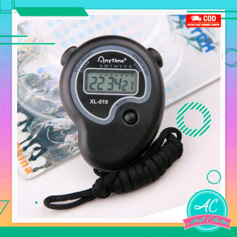 Stopwatch digital LCD portable alat ukur kecepatan dengan strap - Shop ...
