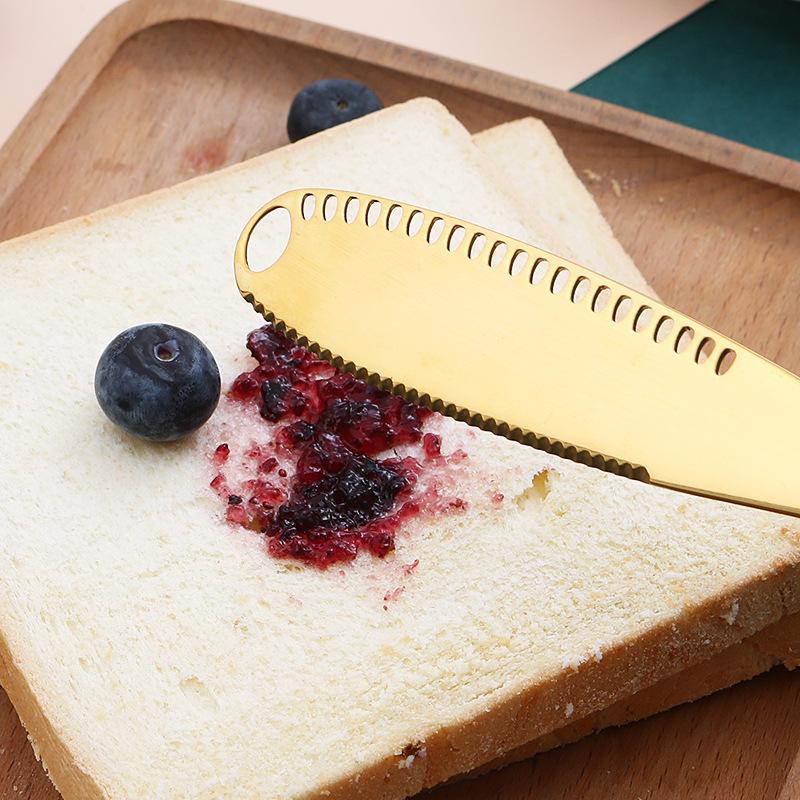 1pc Stainless Steel Butter Knife Tableware Cheese with Holes - TikTok ...