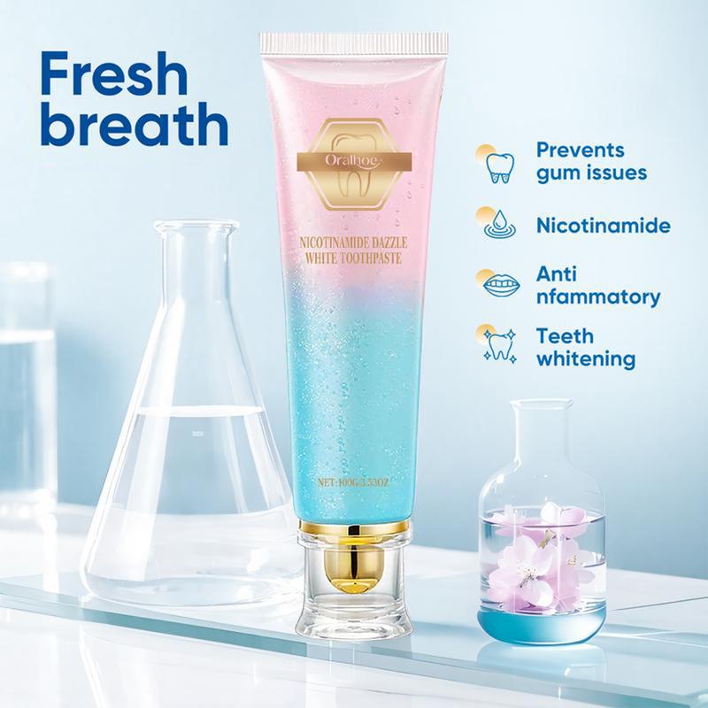 Get a Brighter Smile! whitening Toothpaste with Niacinamide-Whitens ...