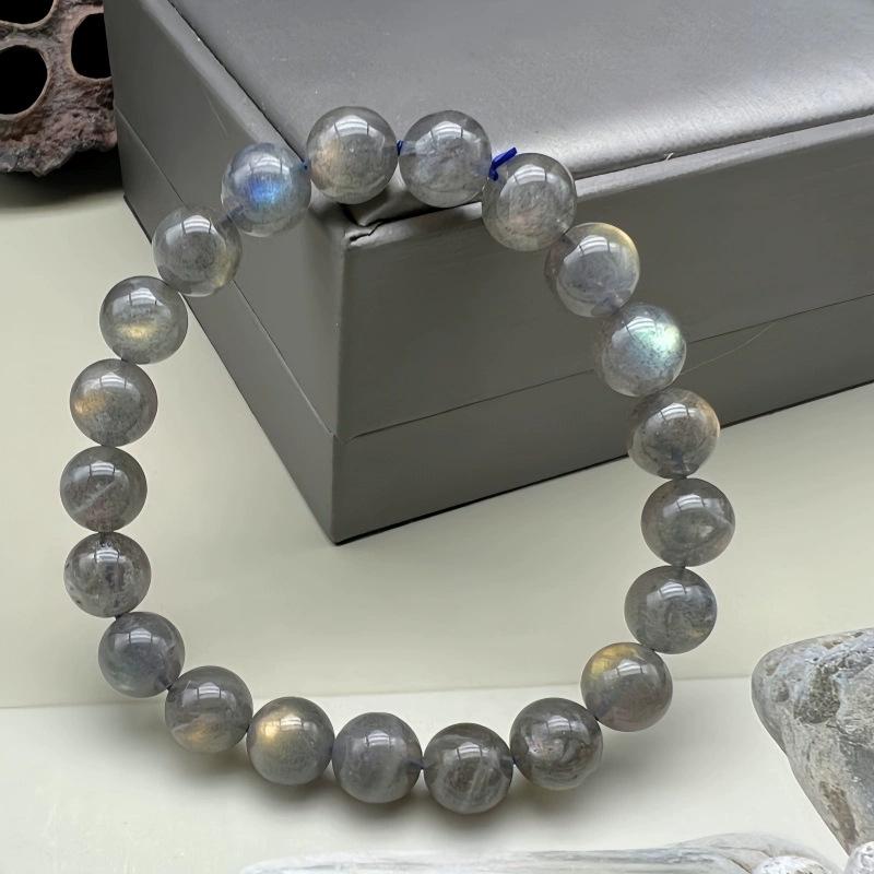 Natural Gray Moonstone Bracelet Boutique Transparent Strong Light ...