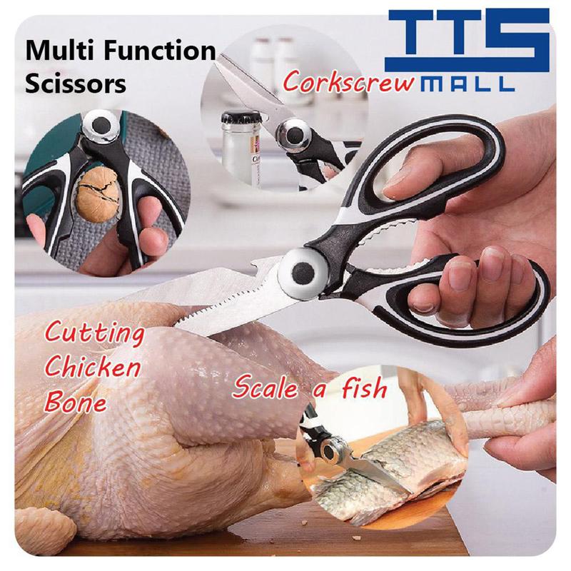 Professional Kitchen Multifunction Stainless Scissor Multipurpose - TikTok Shop Philippines