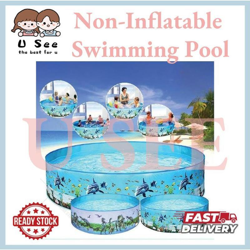 Plastic PVC Outdoor Swimming Pool Non-inflatable Folding Round - TikTok ...