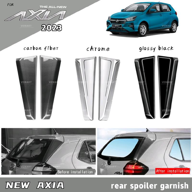 New axia 2023 carbon fiber spoiler garnish - TikTok Shop Malaysia