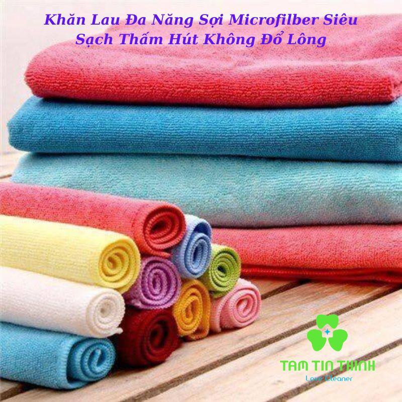 Khăn Lau Đa Năng Sợi Microfilber Siêu Sạch Thấm Hút Không Đổ - TikTok ...