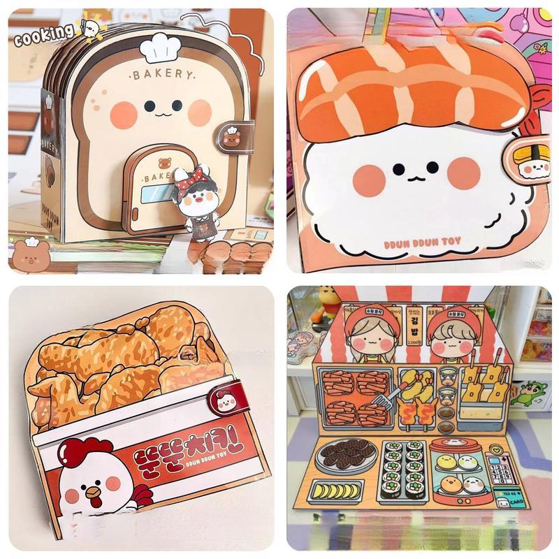Full set cartoon character based quiet book art craft pre-cu - TikTok ...