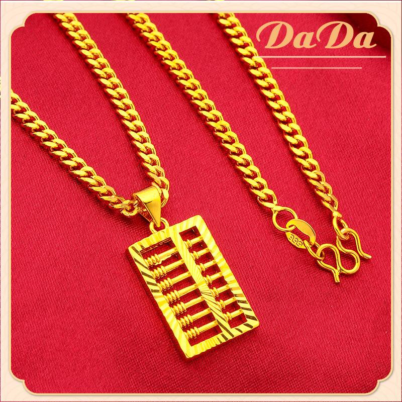 Rantai leher lelaki emas bangkok cop 916 gold plated chain original ...