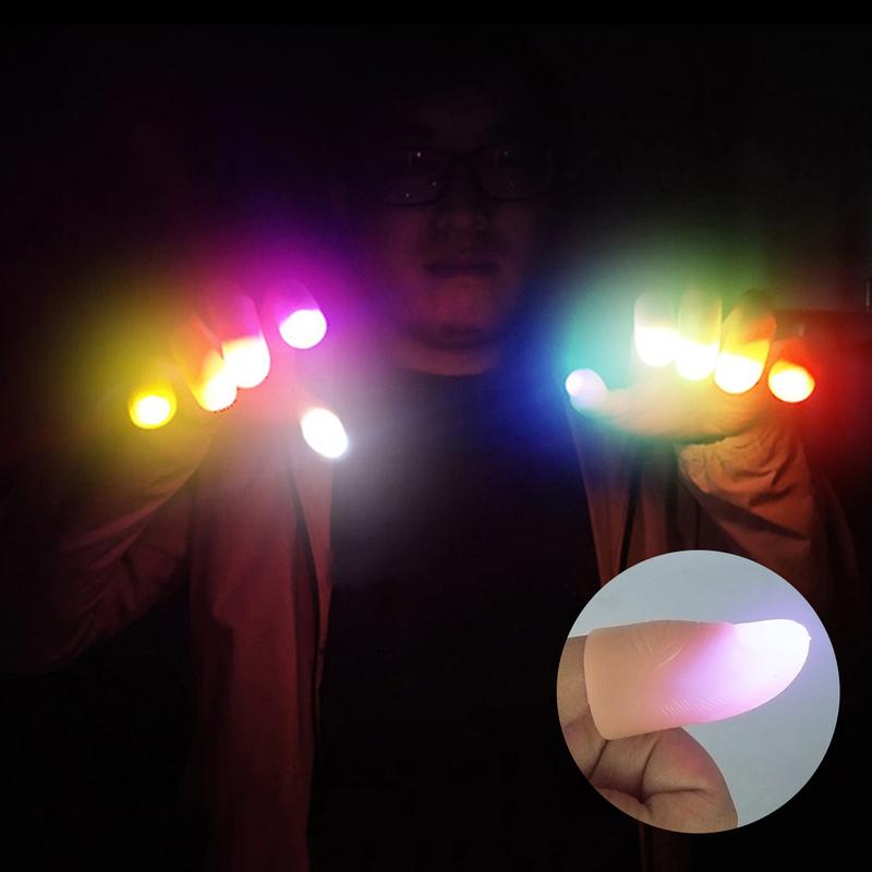 Magic Thumb Lights LED Magic Thumb Prank Toy Light Up Flashing - TikTok ...