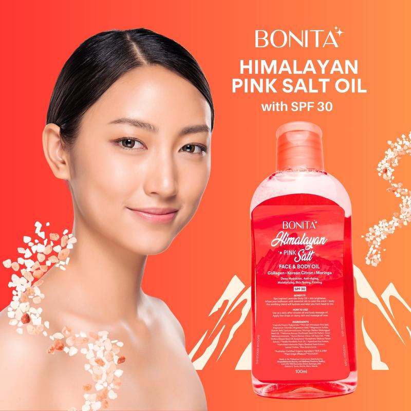 Bonita Himalayan Pink Salt Oil SPF 30 Organic Face & Body Care - TikTok ...
