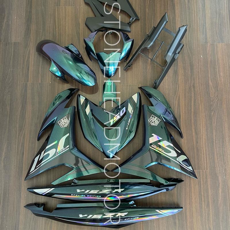 COVERSET CUSTOM Y15ZR V1 V2 GALAXY GREEN/PURPLE/MATTE BLACK Accessories ...