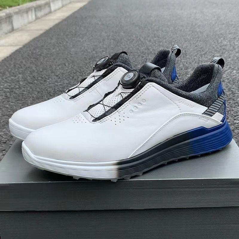 【ECCO】 new men's golf shoes automatic buckle non-slip fixed spike ...