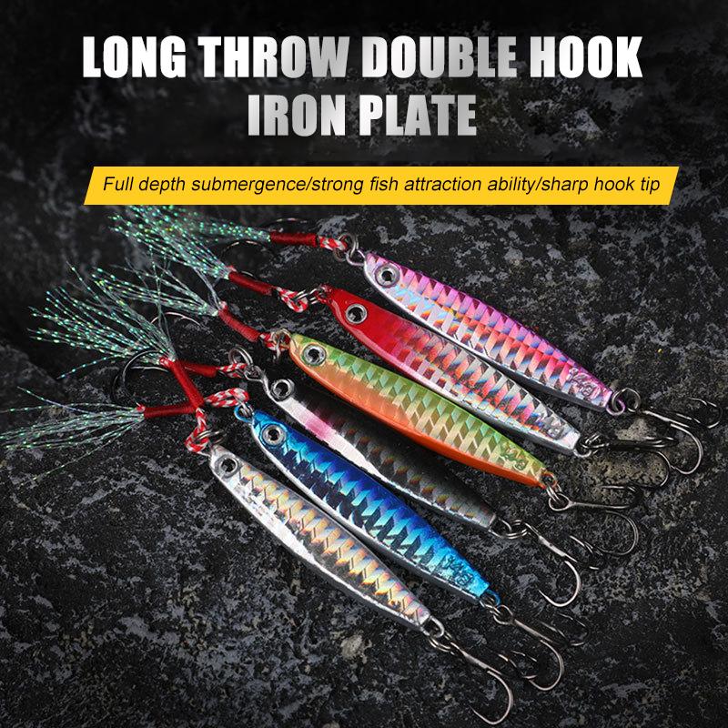 1Pc SLOWER Long Metal Jig Fishing Lure Slow Cast Jigging Spoon - TikTok ...