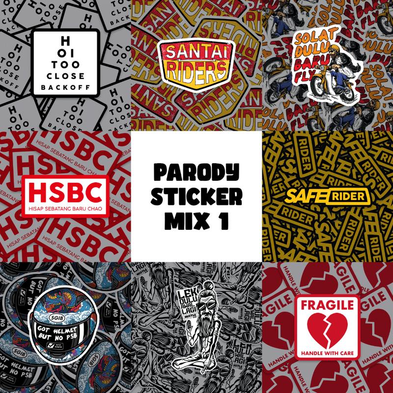 Parody Sticker Mix 1 – Waterproof UV-Resistant Decal Sticker - TikTok ...