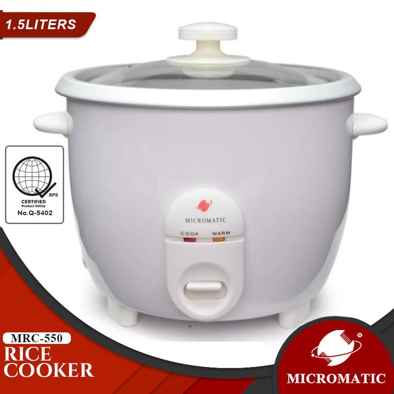 Micromatic MRC-550 1.5Liters Capacity Rice Cooker - TikTok Shop Philippines