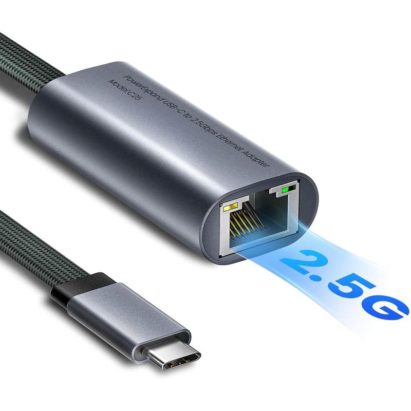 USB C to Ethernet Adapter for Laptop 2.5 Gbit/S-USB-C to Ethernet ...