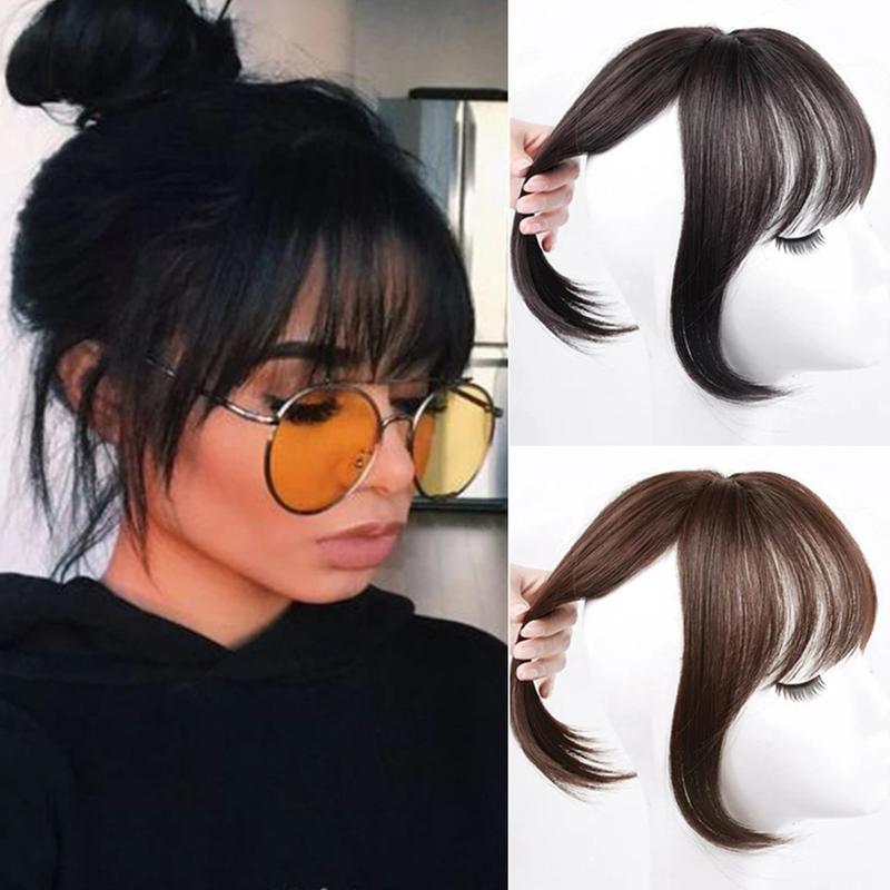 Women's Short Air Bangs Wig Natural Fluffiness and Artificia - TikTok ...