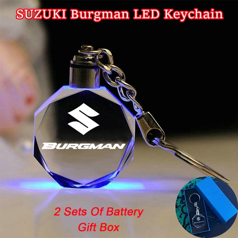 Suzuki Burgman LED Light KeyChain 7 Color Crystal Motorcycle - TikTok ...