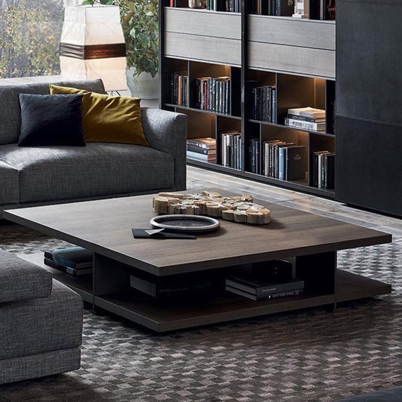 Coffee Table Square Living Room Small Apartment Marble Combination ...