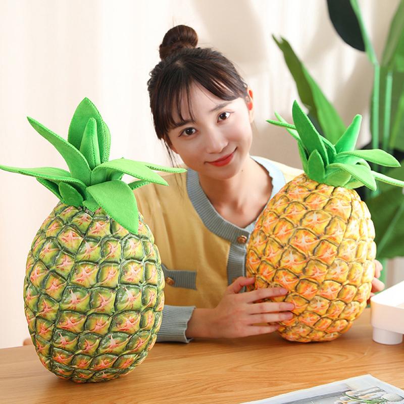 Pineapple Pillow Soft PP Cotton Filling Realistic Plushies Fruit ...