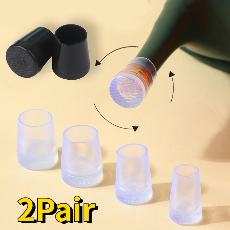 2Pairs Round Silicone Heel Protector Stoppers Antislip High Heeler ...